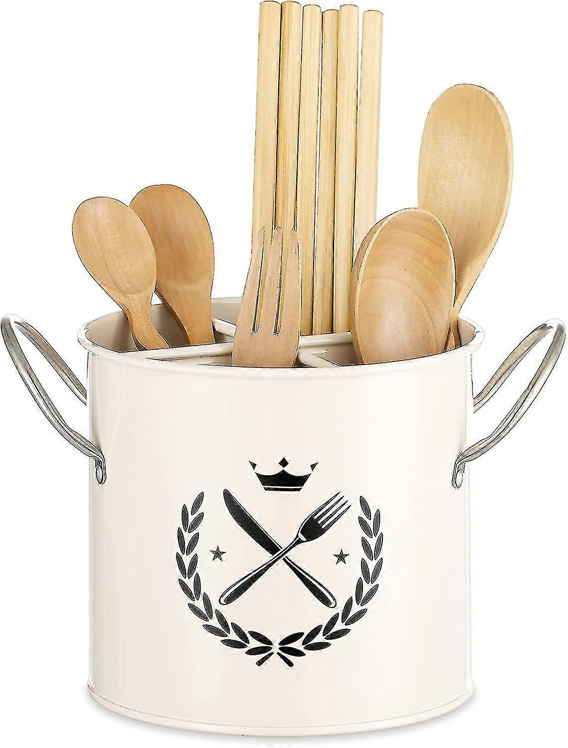 Kitchen Utensil Rack Large Covered Rack With Stainless Steel Handles ...