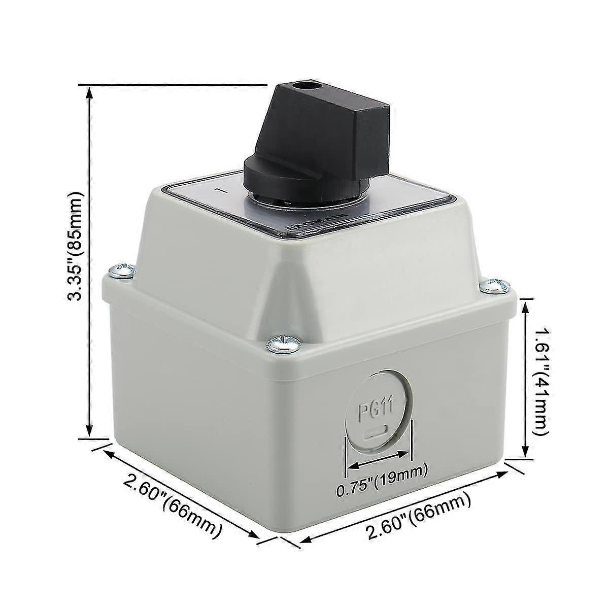 Universal Rotary Changeover Switch SZW26-20/D202.2D with Master Switch ...