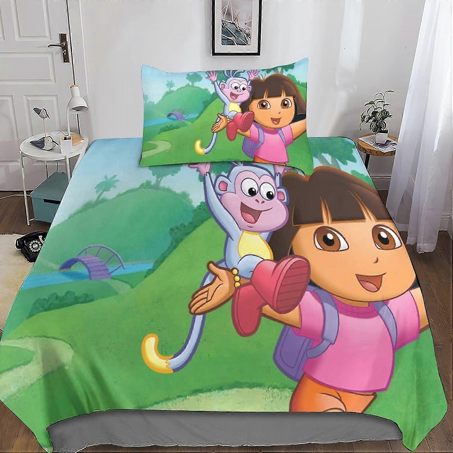 Dora The Explorer D-Print Pattern Bedding Sets Dora The Explorer Duvet ...