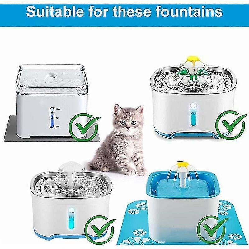 Fountains 6 Pack Automatic Cat Fountain Filter, With Resin And ...