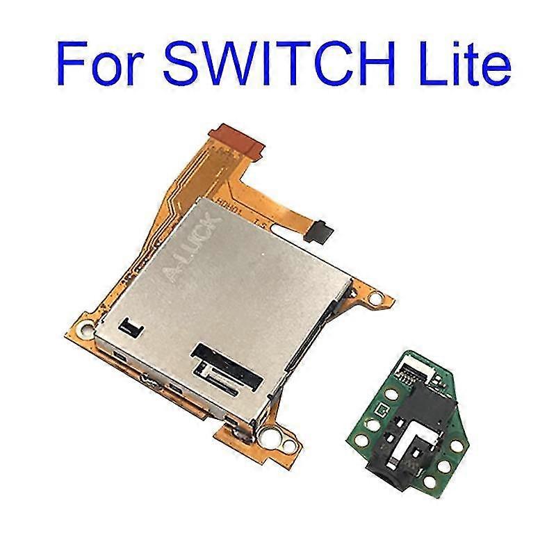 For Switch Lite Game Card Slot Reader With Headset Audio Jack Socket ...