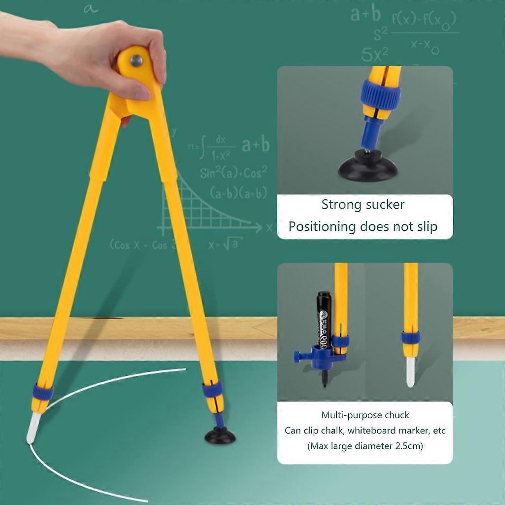 Drawing Compass-Magnetic Protractor Large Magnetic Triangle Ruler Set ...
