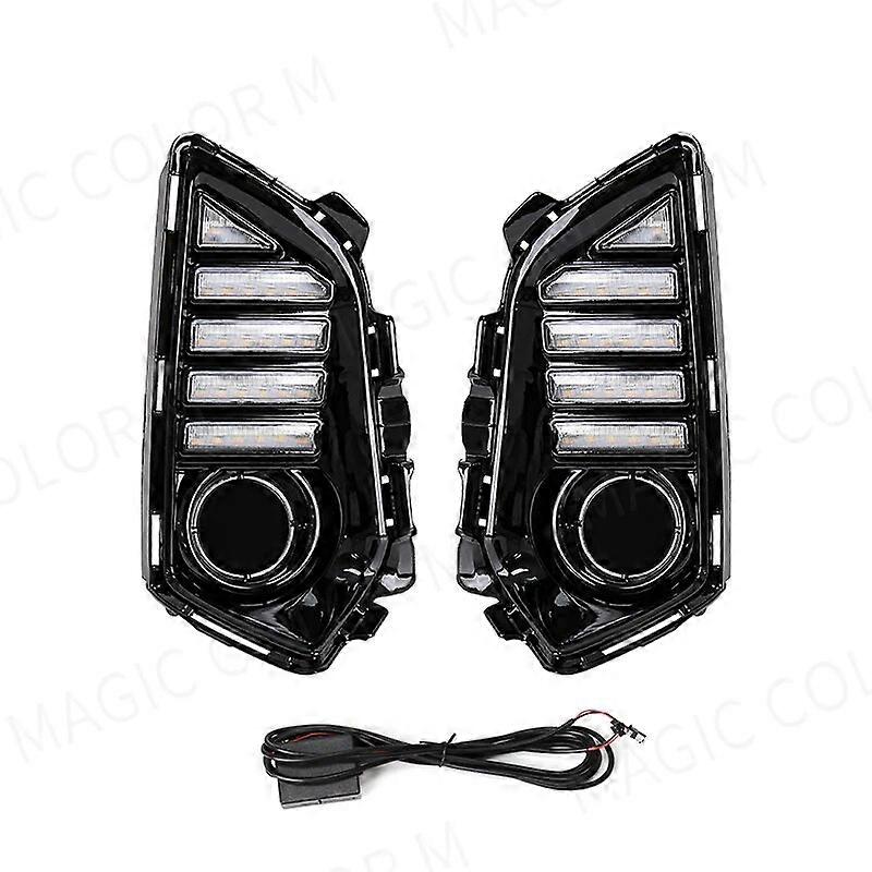 For Toyota Yaris Ativ Vios 2022 2023 Car Front Bumper LED Daytime Running Lights DRL Turn Signal ...