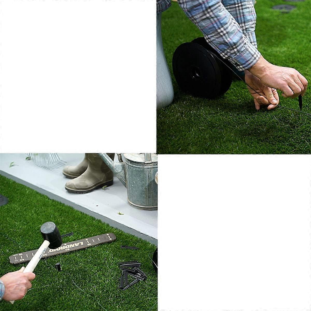 200pcs 3.3" Plastic Boundary Wire Stake Lawn Pegs Landscape Staples for ...
