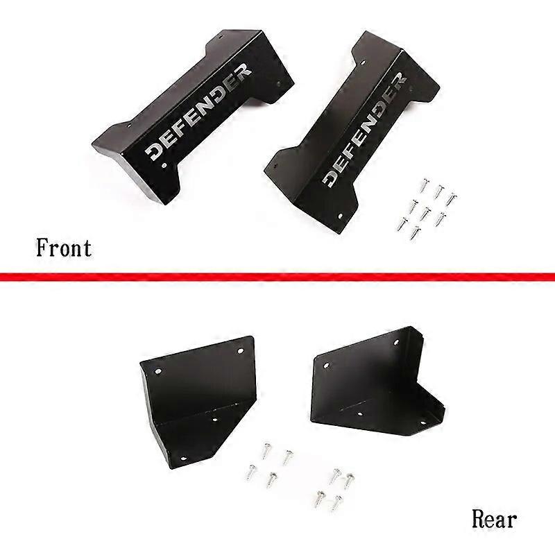 For Land Rover Defender 110 130 2004-18 Stainless car front and rear ...