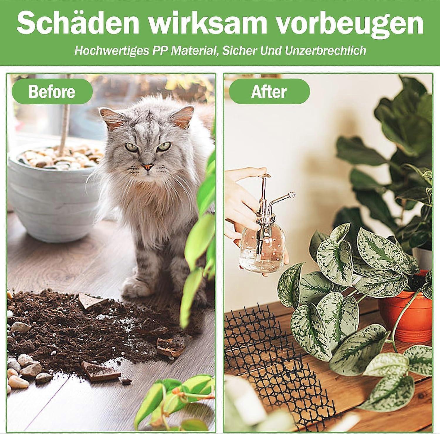 Cat Repellent Mat, 12 Pieces Thorn Grid Against Cats with Spikes Cat ...