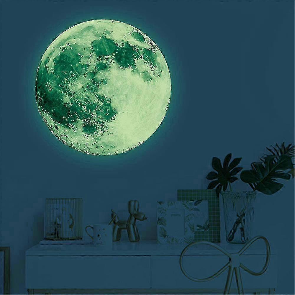 Luminous Moon Stars Wall Stickers for Kids room Bedroom Decor Glow in ...