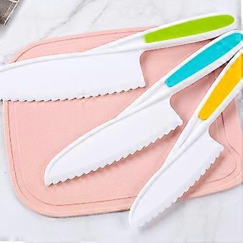 Kid Safe Cutter Set 4 Plastic Children Cooking Cutter and 1 Cutting ...