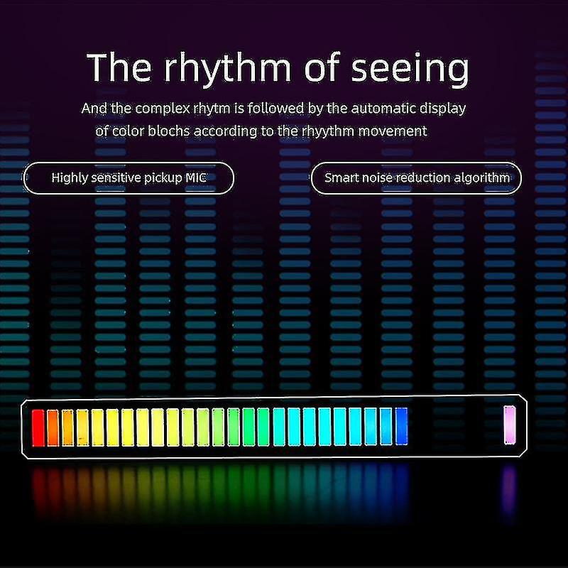 Rgb Led Microphone Sound Level Meter Audio Spectrum Display Analyzer ...