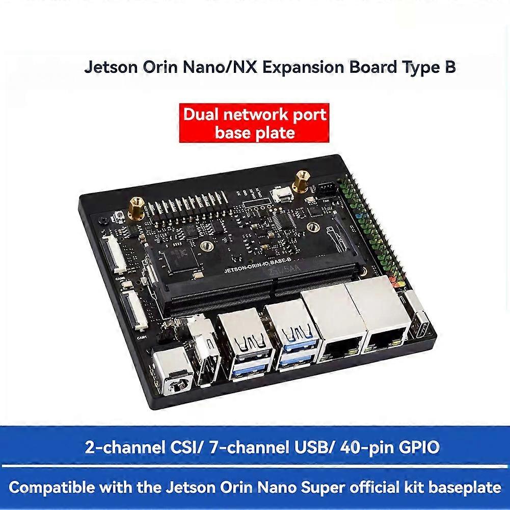 For Jetson Orin Nano/NX Super Dual Ethernet Port Base Board 4K HD ...