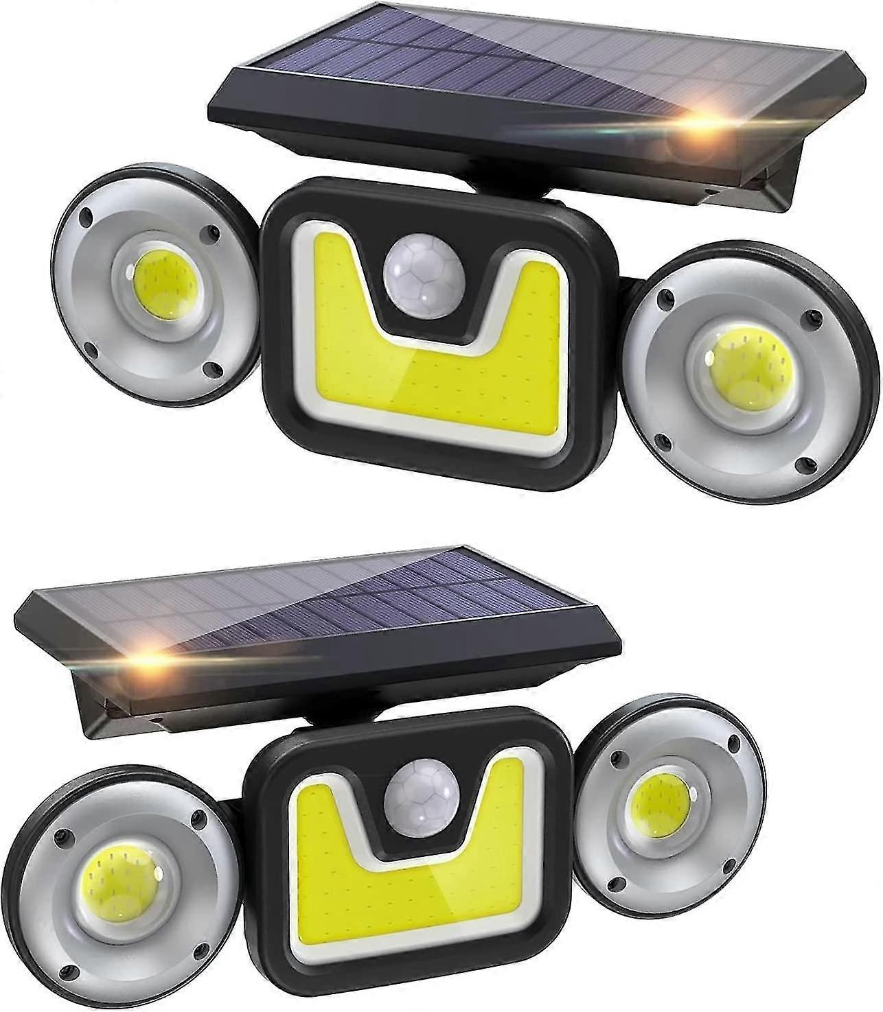 Solar Lights Outdoor, 83 Cob Led Outdoor Solar Garden Lights With 3 ...
