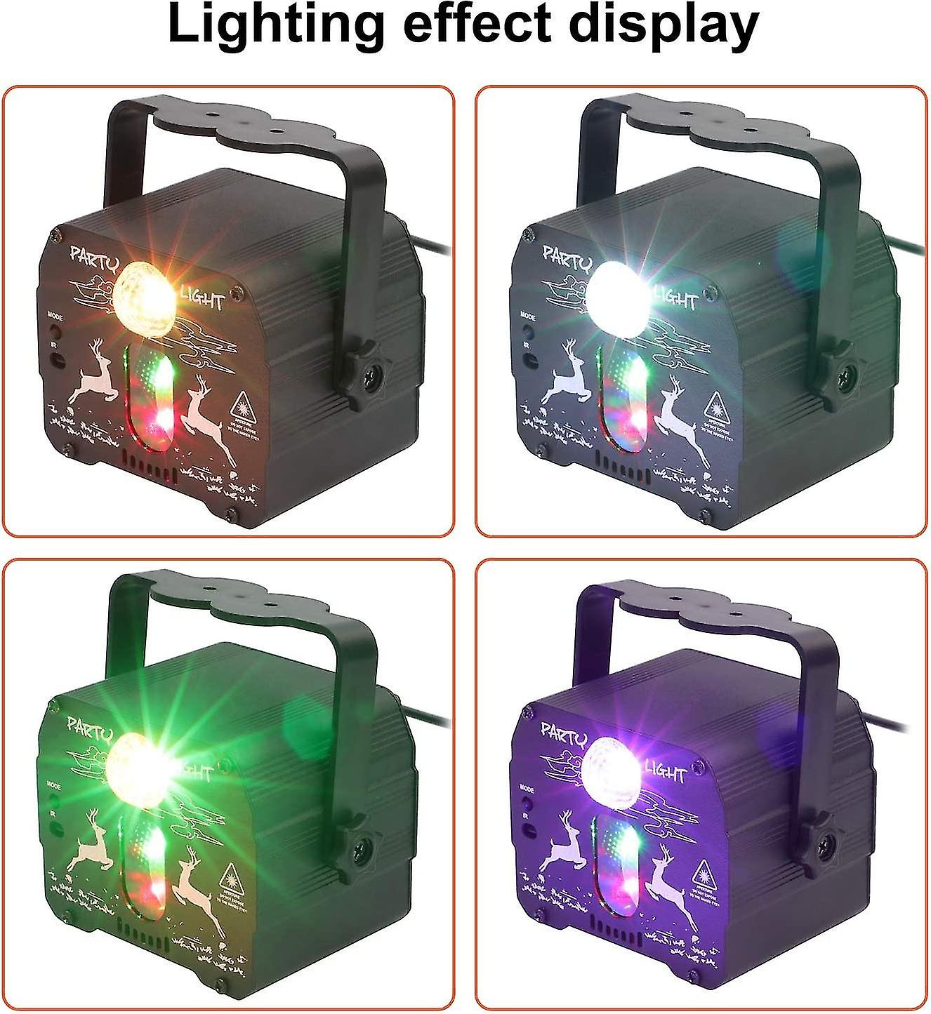 Stage Party Lights, Led Sound Activated Laser Light Rgb Flash Strobe ...