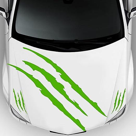 3 pcs Monster Claw Car Sticker Auto Hood, Headlight Decorative Decals ...