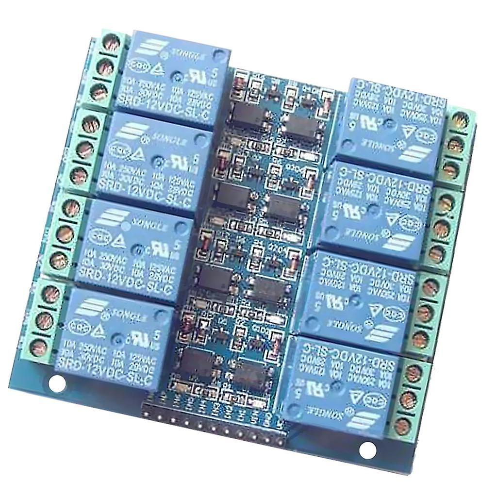8 Channel Relay Module Optocoupler Isolated Relay 12v 10a Opto Relay ...