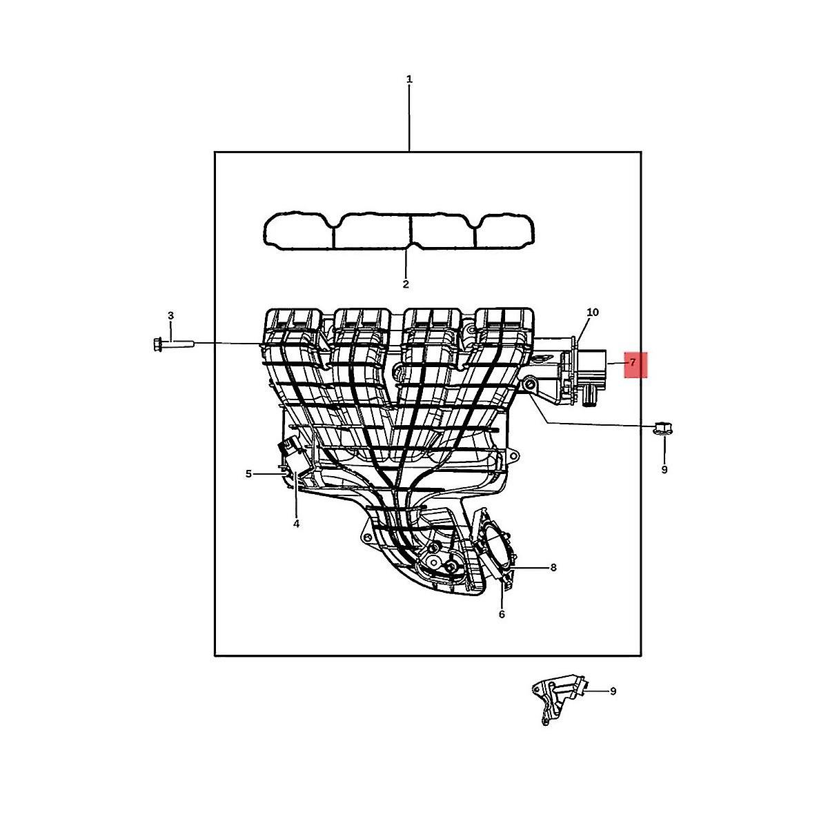 Car Intake Manifold Runner Control Valve 04884549ad For Compass Patriot ...