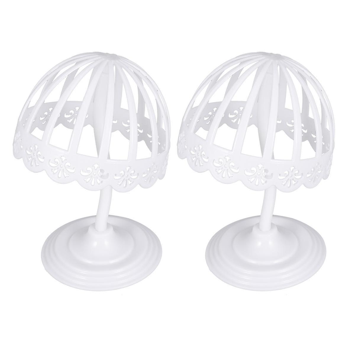 2 Pcs 40cm Hauteur 20cm Plastic Hat Display Rack Elastic Cap réglable ...