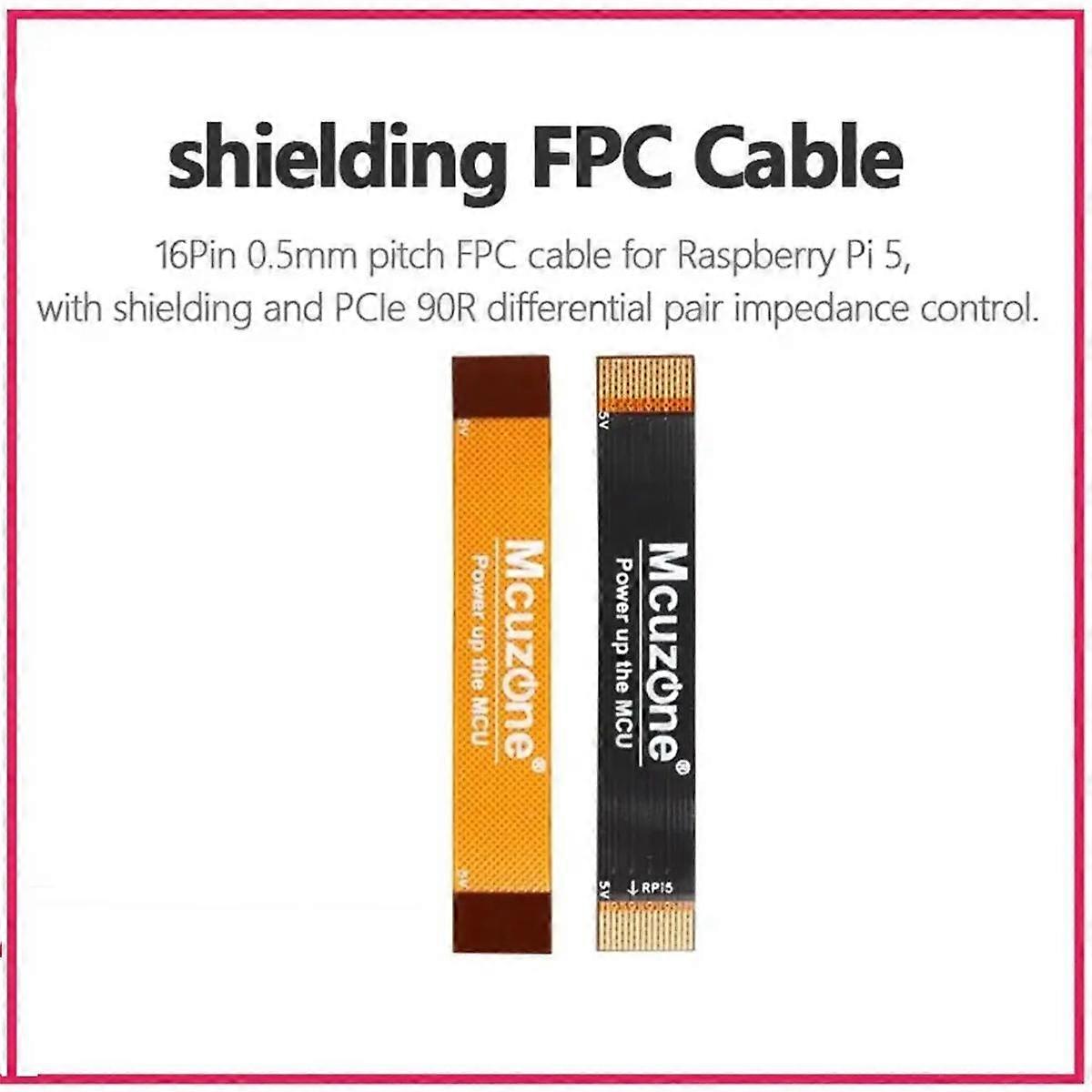 16Pin 0.5mm Pitch FPC Shielded Cable for 5, with Shielding and PCIe ...