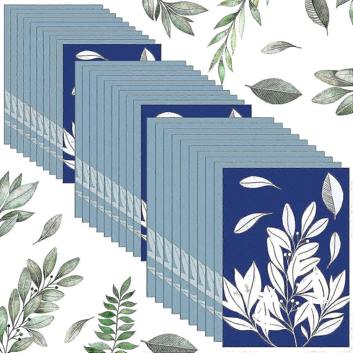 50 Sheets Sun Print Paper Cyanotype Paper A4 A5 A6 Solar Drawing Paper ...