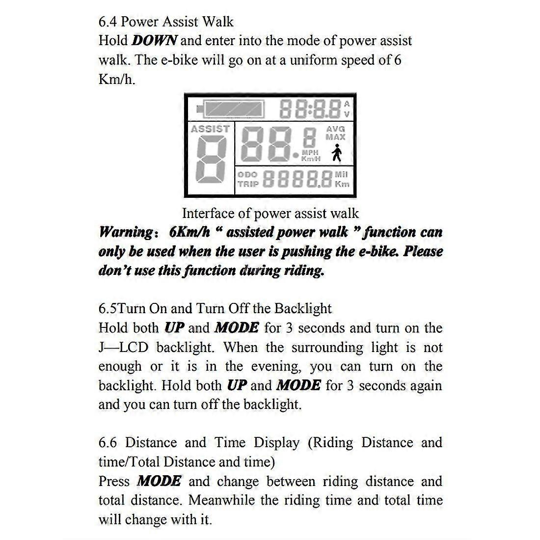 king-meter j-lcd display electric bike instrument monitor | Fruugo UK