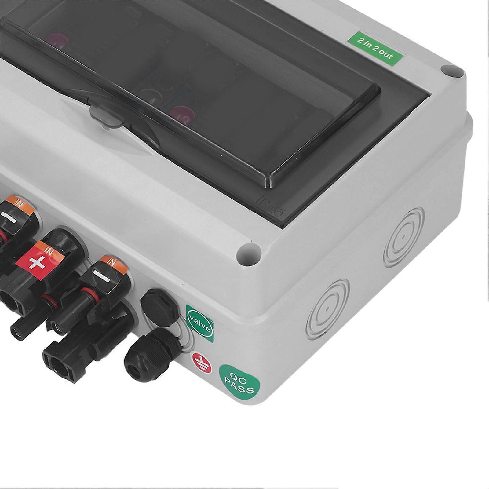 DC1000V Solar Combiner Box IP65 Waterproof 2 in 2 Out PV Junction Box ...
