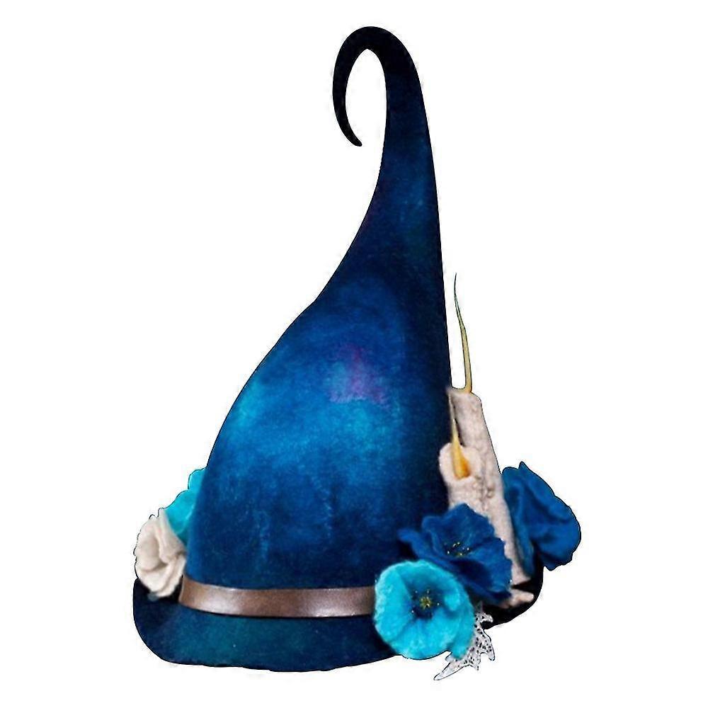 Witch Hat Floral Vine Felt Cap Cosplay Performance Prop Halloweenparty ...