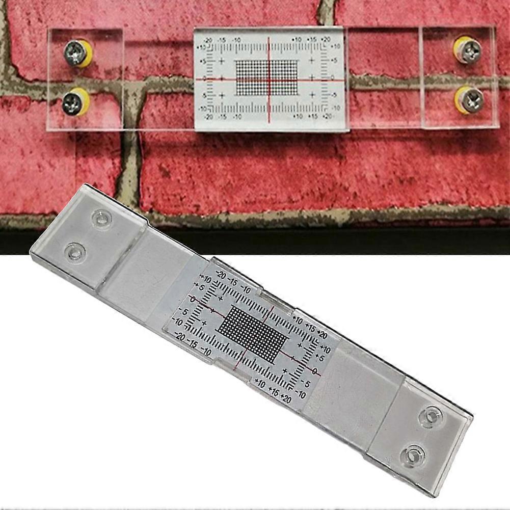 Portable Crack Monitor Plastic Easy-to-read Measurement Grid Concrete ...
