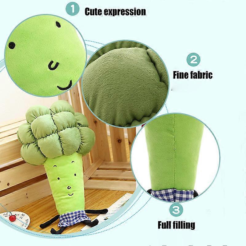 Cute Multi-functional Pillow Vegetable Broccoli Plush Toys Soft ...
