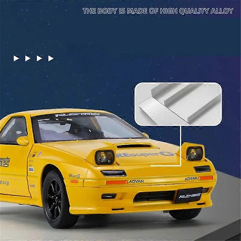1:24 Mazda RX7 Alloy Sports Car Model Diecast Metal Racing Car Vechile ...