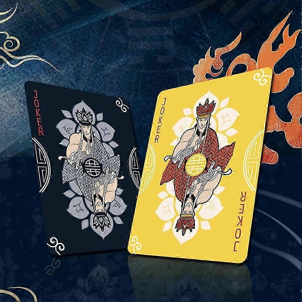 Black/gold Poker Cards Pack Thick Embossed Playing Cards - Black Myth ...