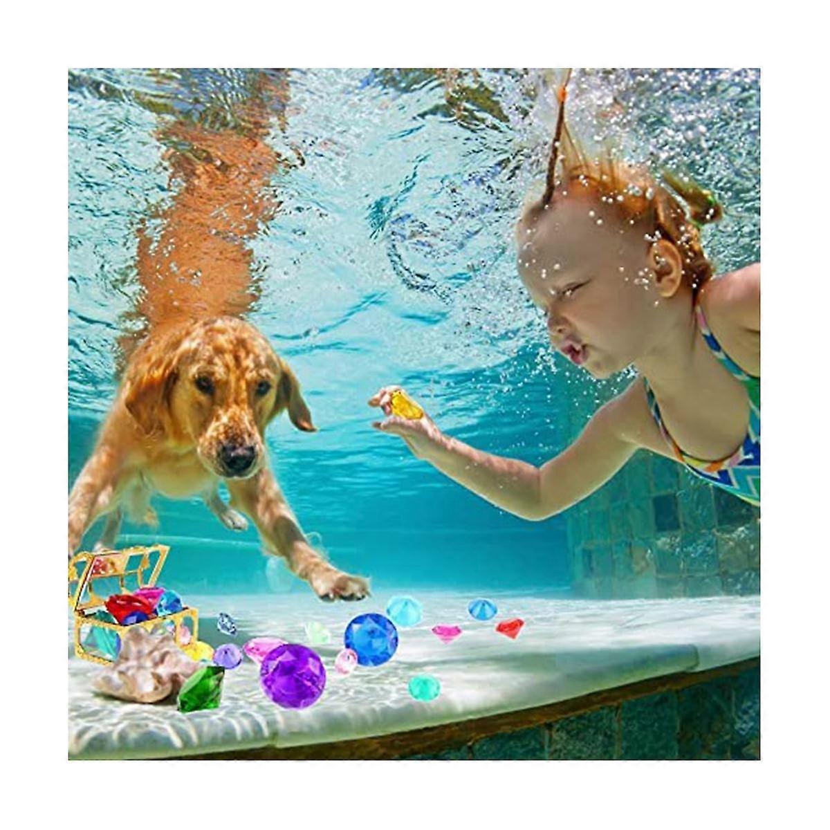 12Pcs Diving Gem Pool Toys Include Colorful Diamonds Set Dive Toy ...