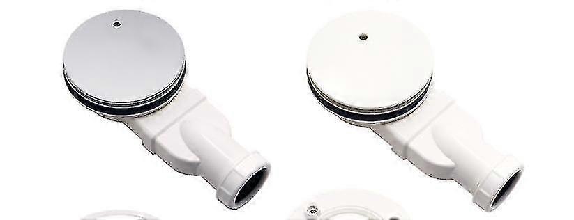 Slimline Shower Bathroom Tray Waste Trap Shower Room Plastic Flat Floor ...