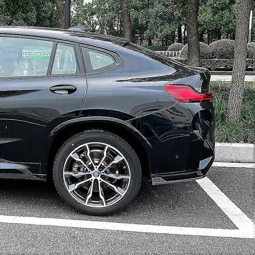 Gloss Black Car Rear Bumper Spoiler Diffuser Canards Splitter Protector ...