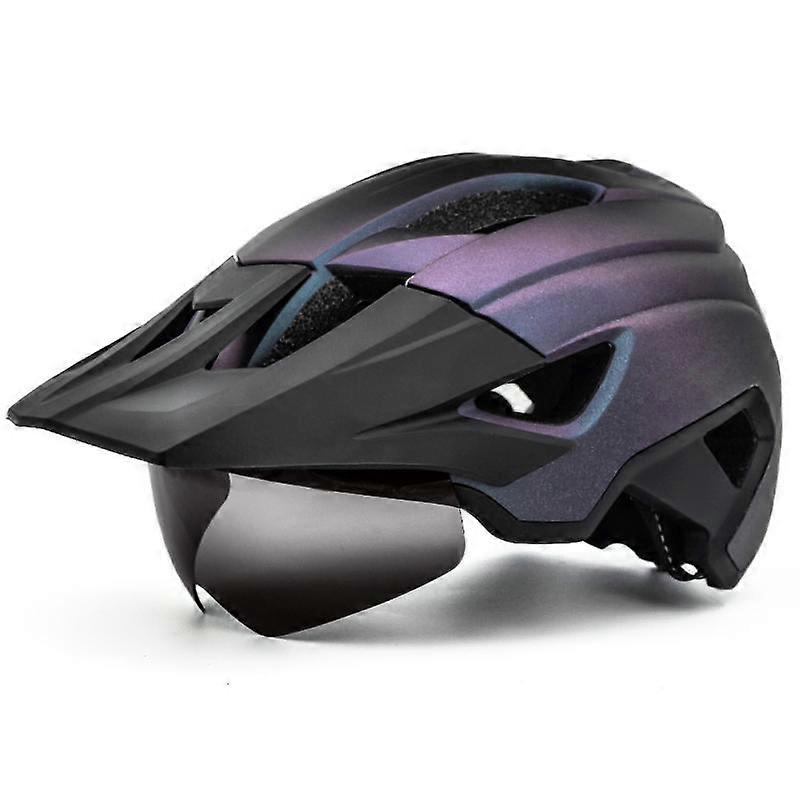 Mountain Road Bike Helmet Magnetic Goggles Helmet With Insect Net ...