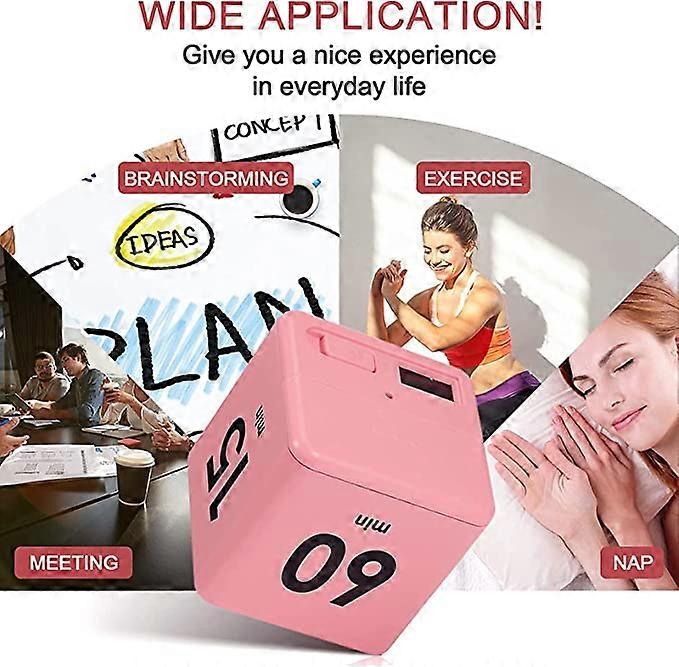 Creative Rubik's Cube Timer Kitchen Timer Gravity Sensing Flip ...