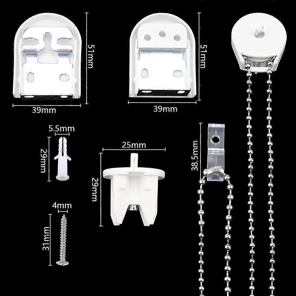 Roller Blind Spares 25mm Stronger Metal Roller Blind Fittings with ...