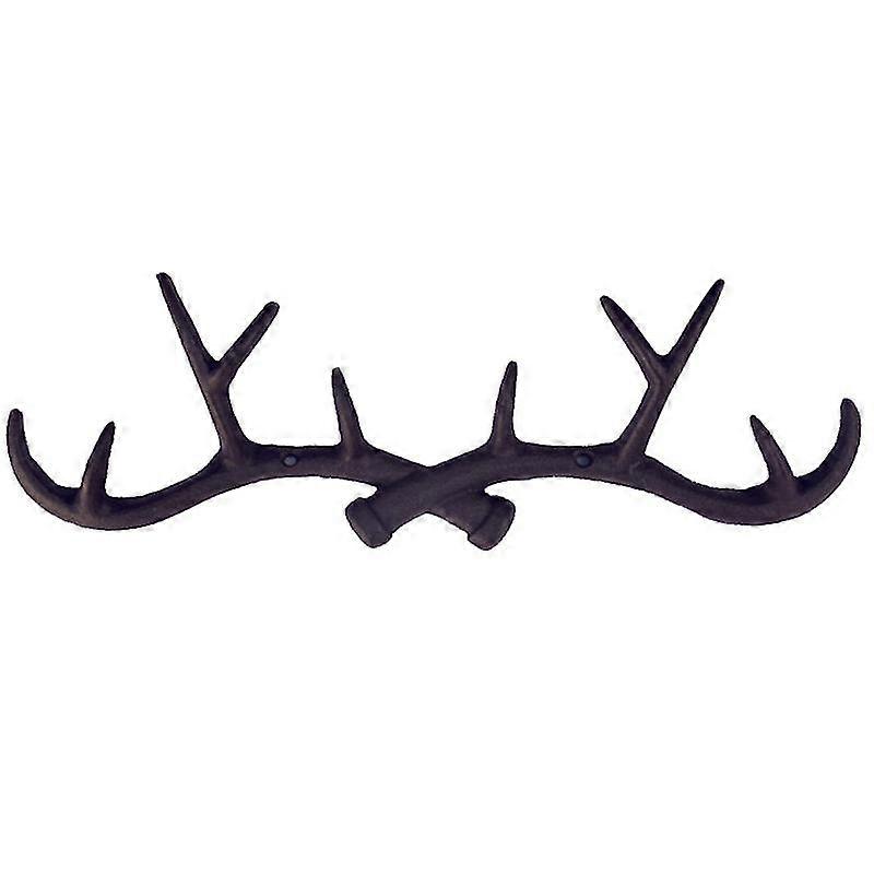 1 Pc Hook Rack Wall-mounted Decorative Deer Antler Cast Iron Vintage ...