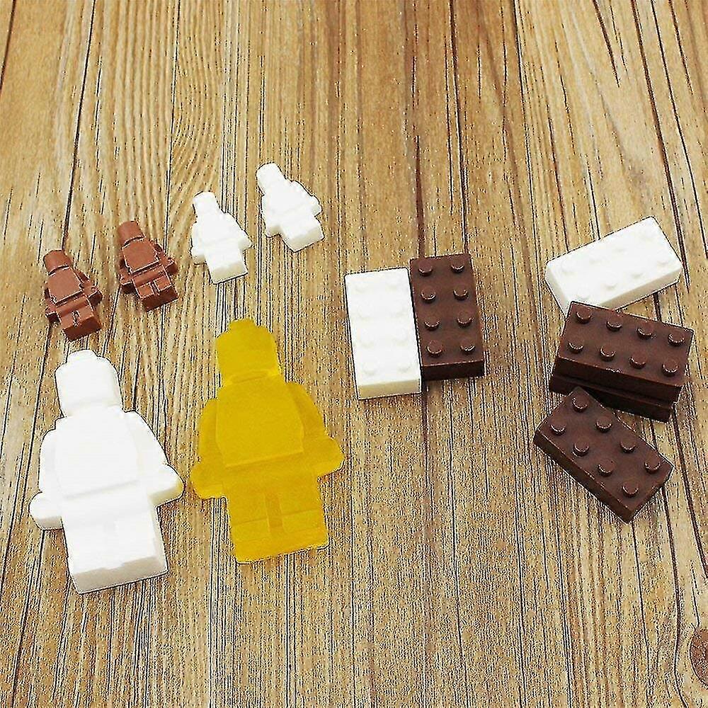 Silicone Cake Mold 3d Robot Molds Building Brick Chocolate Mold Candy ...