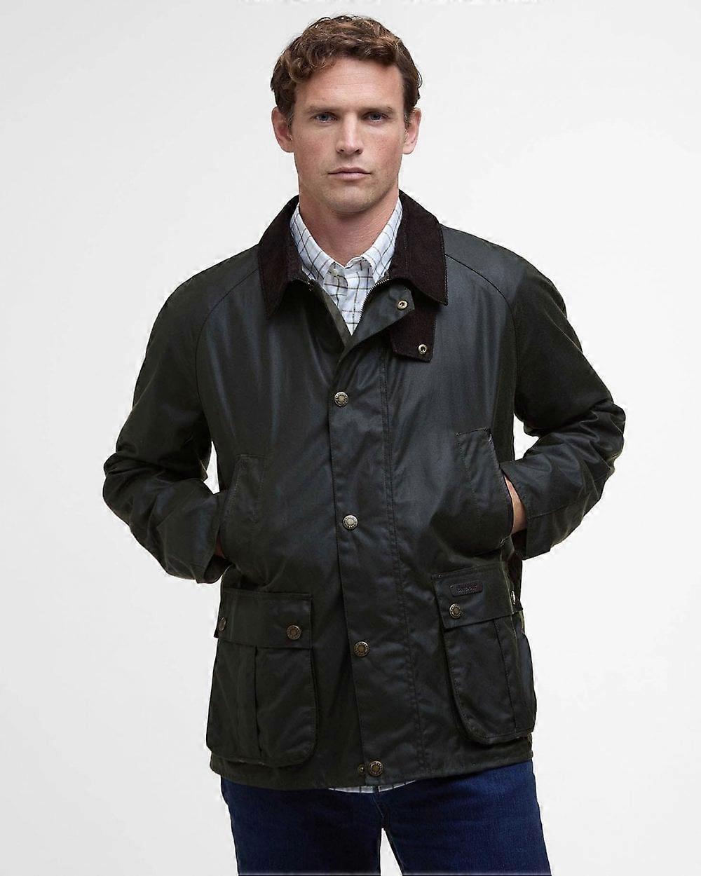 Barbour Barbour Halton Mens Wax Jacket | Fruugo AU