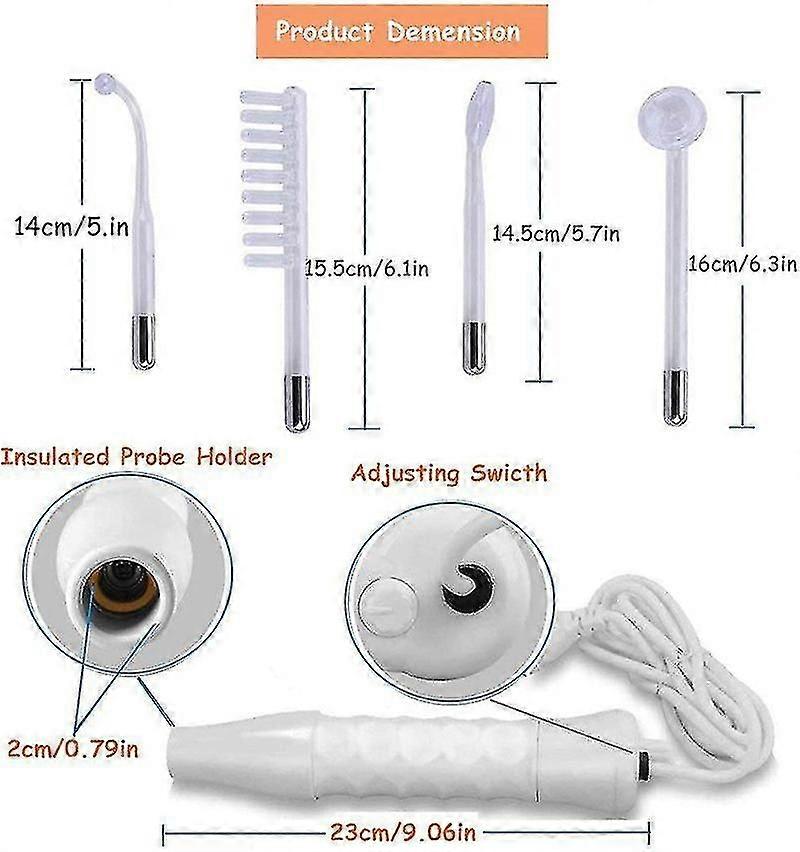 High Frequency, Micro Current Electrotherapy Beauty And Acne Removal ...