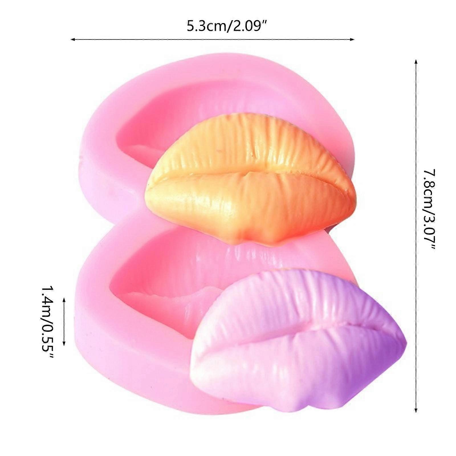 Red Lip Shape Sugar Cake Mold Fondant Cake Food Grade Silicone Mould ...