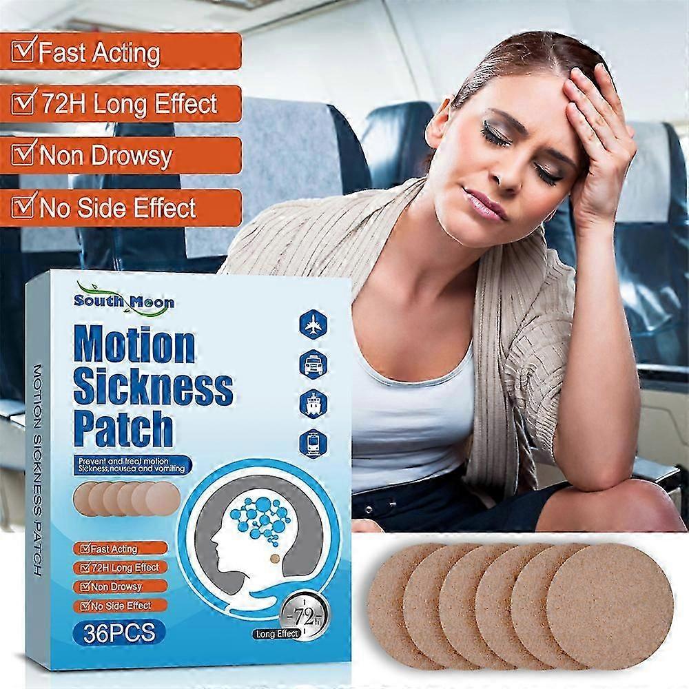 Motion Sickness Patch Herbal Medical Patch Car Sickness Travel Seasick Patches for Adult Kid ...