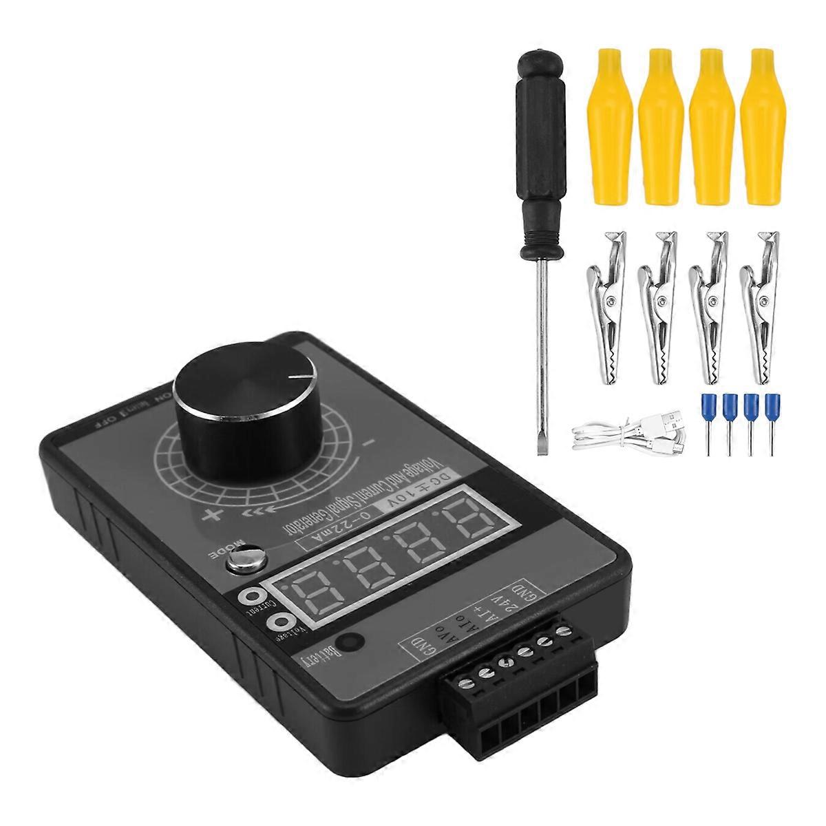 0/4-20MA DC 0-10V Signal Generator,Analog Generator with 4-Digit LCD Display,Accuracy 0.01,for ...