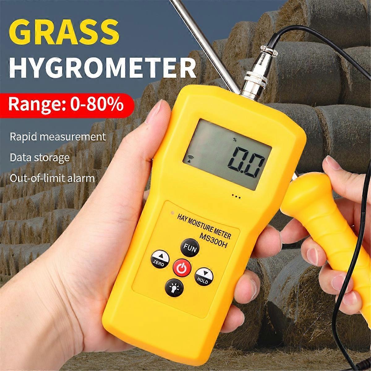 MS300H Hay Moisture Meter with Probe for Hay Bale,Cereal Straw | Fruugo UK