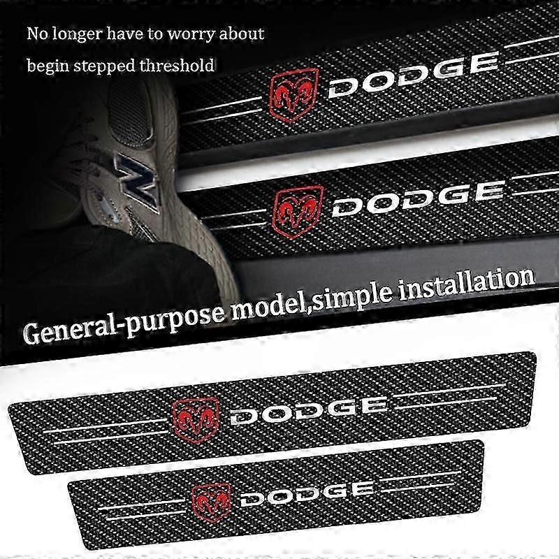Car Stickers Carbon Fiber Sill Protector Door Threshold Scuff Plate For ...