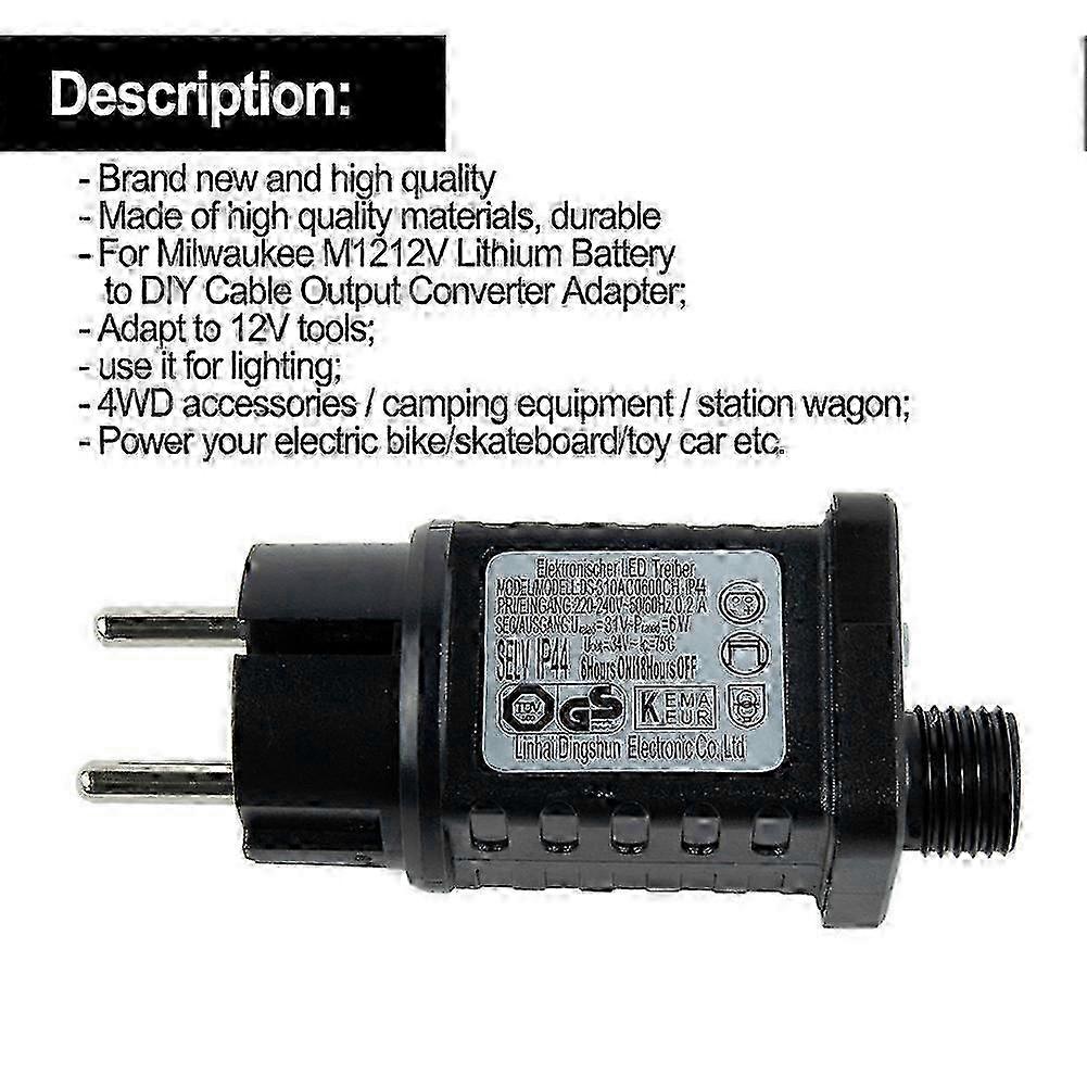 Waterproof Power Adapter 220V-240V 31V 50-60Hz 6W Accessories Durable ...