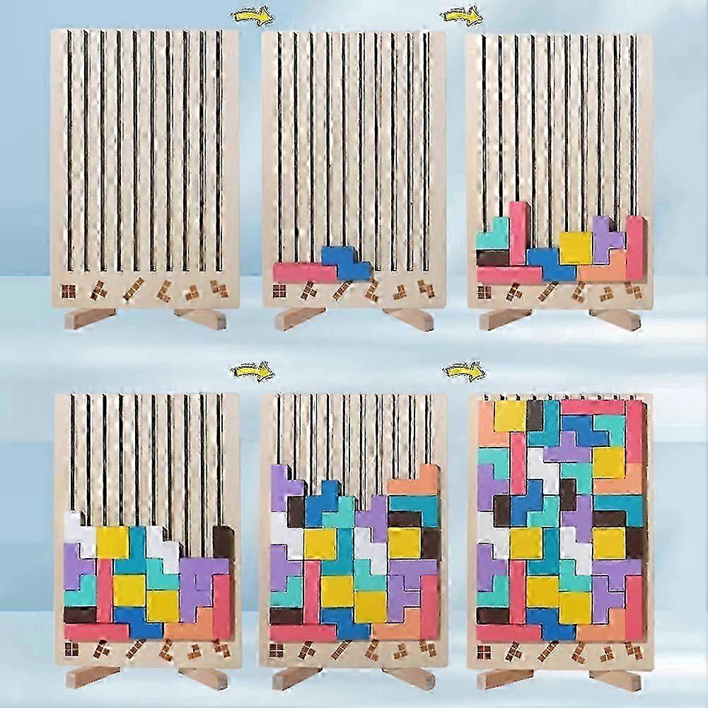 Wooden 3D Puzzle Blocks for Kids, Eonal Toy for Kindergarten and Teens ...