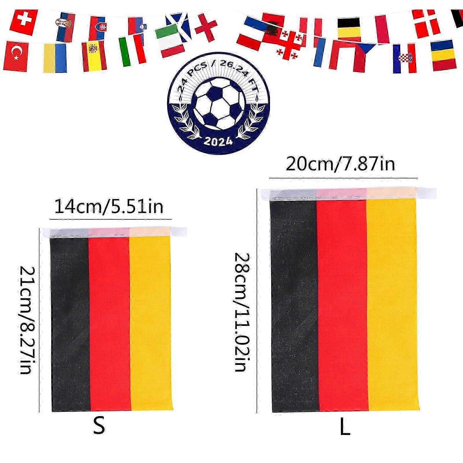 2026 2024 European Football Flags 24 Countries Bunting Flags Outdoor ...