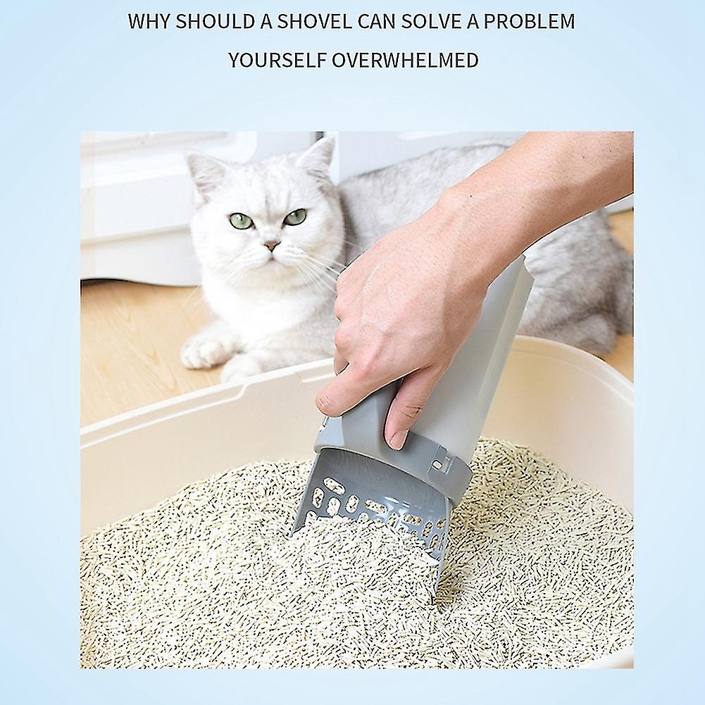 Cat Litter Shovel Self Cleaning Cats Litter Scooper One-piece Portable ...