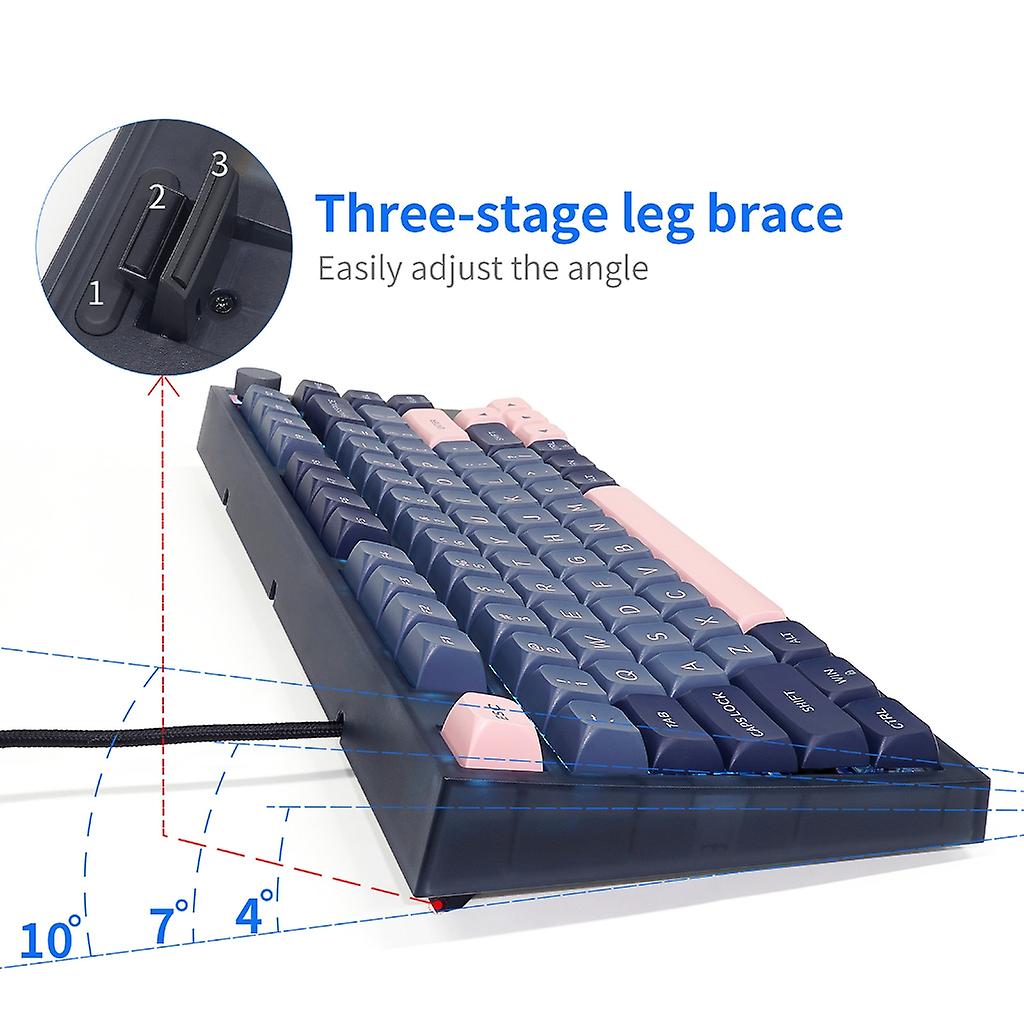 Gk75 Mechanical Keyboard Usb Wired Rgb Gateron-optical Switch Hot ...