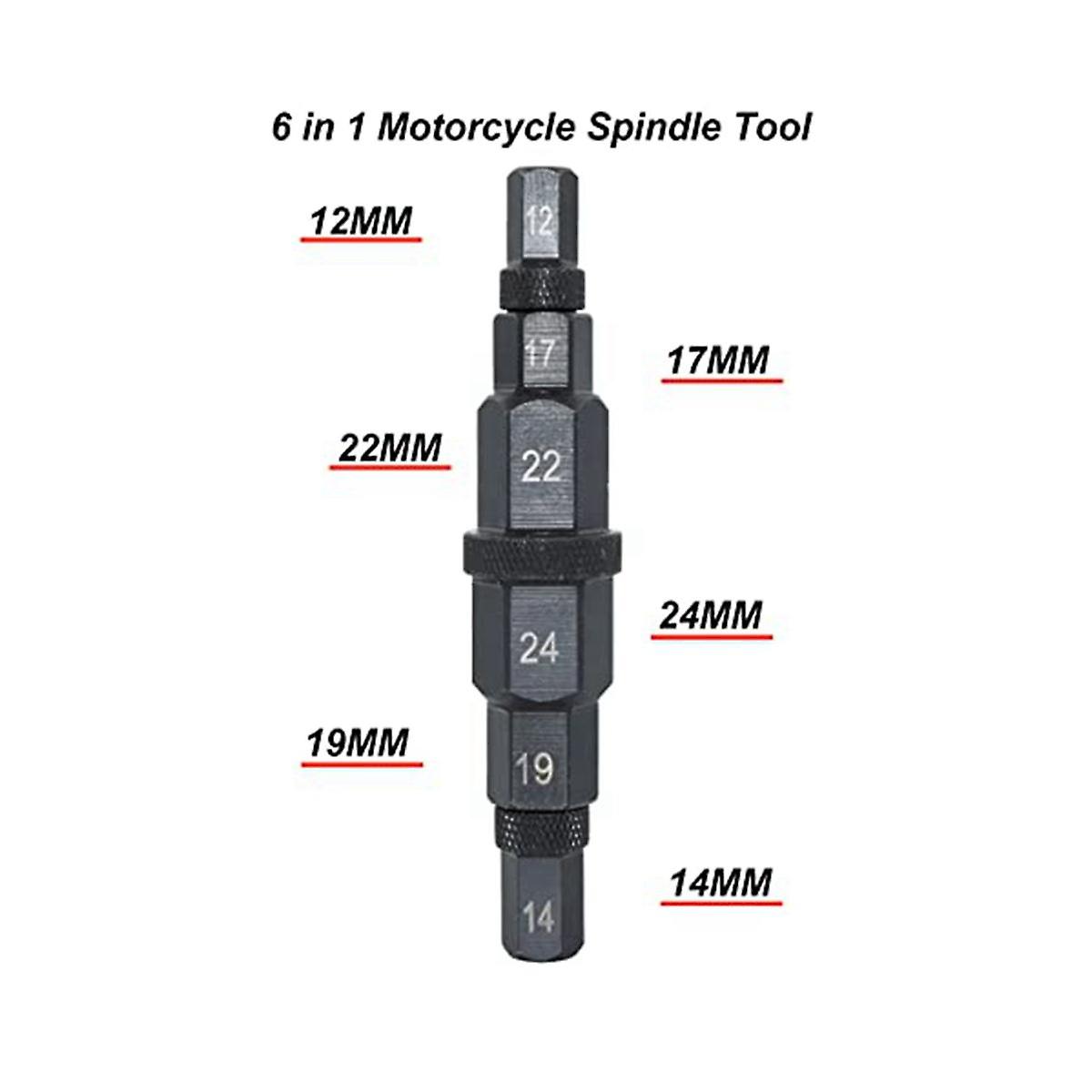 Hex Axle Tool For Motorcycle Front Axle Wheel 12 14 17 19 22 24mm 6 In ...